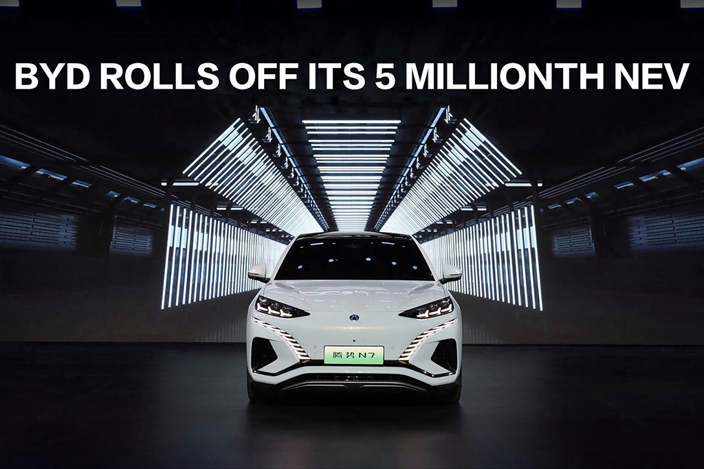 BYD rolls 5 millionth new energy vehicle off production line - Sgcarmart