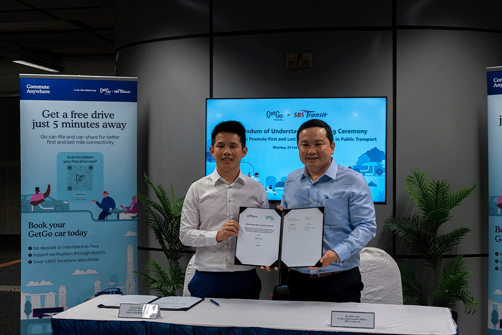 SBS Transit signs MoU with GetGo on sustainable mobility - Sgcarmart