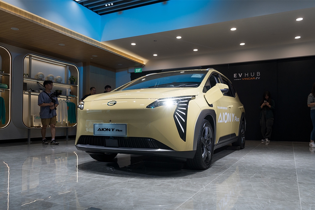 VINCAR EV launches all-electric Aion Y Plus in Singapore - Sgcarmart