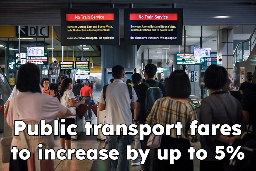 Public transport fares to increase by up to 5% - Sgcarmart