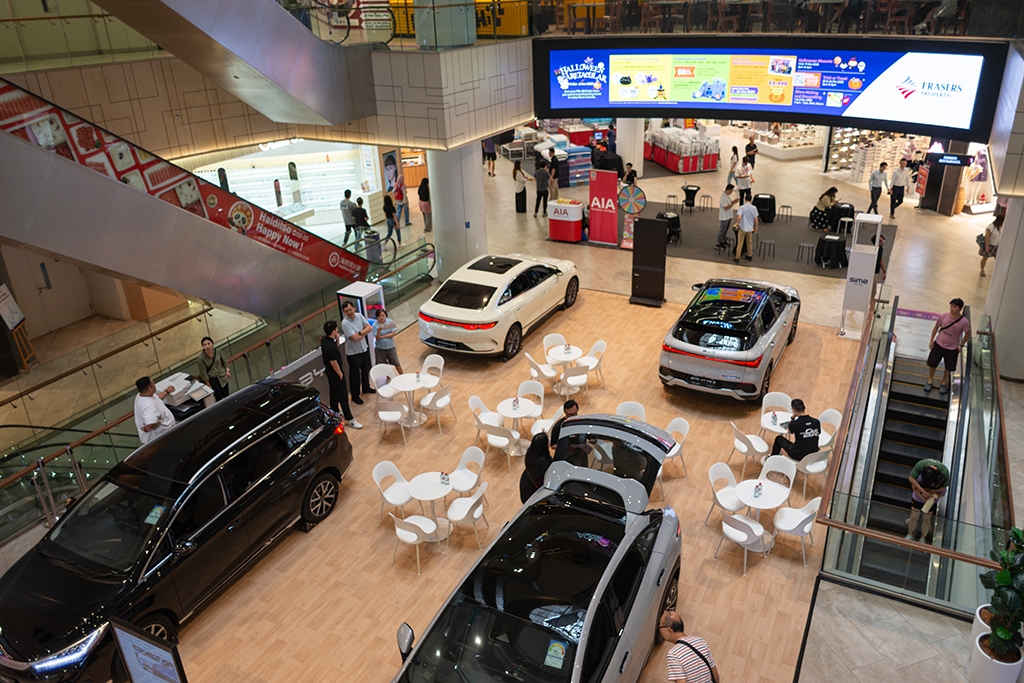 BYD Sime Motors graces Century Square with latest models - Sgcarmart