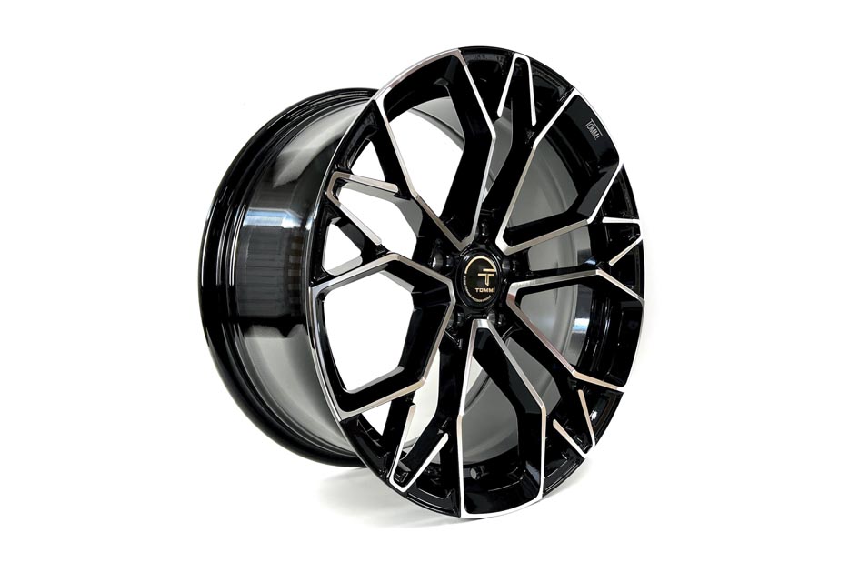 Tommi TMF-167 Diamond Cut Lip / Gloss Black Rim Rims | Shop on Sgcarmart
