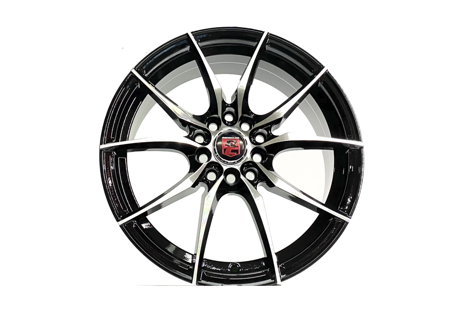 Raysclub JA-294 Metallic Black + Silver Rim Rims | Shop on Sgcarmart