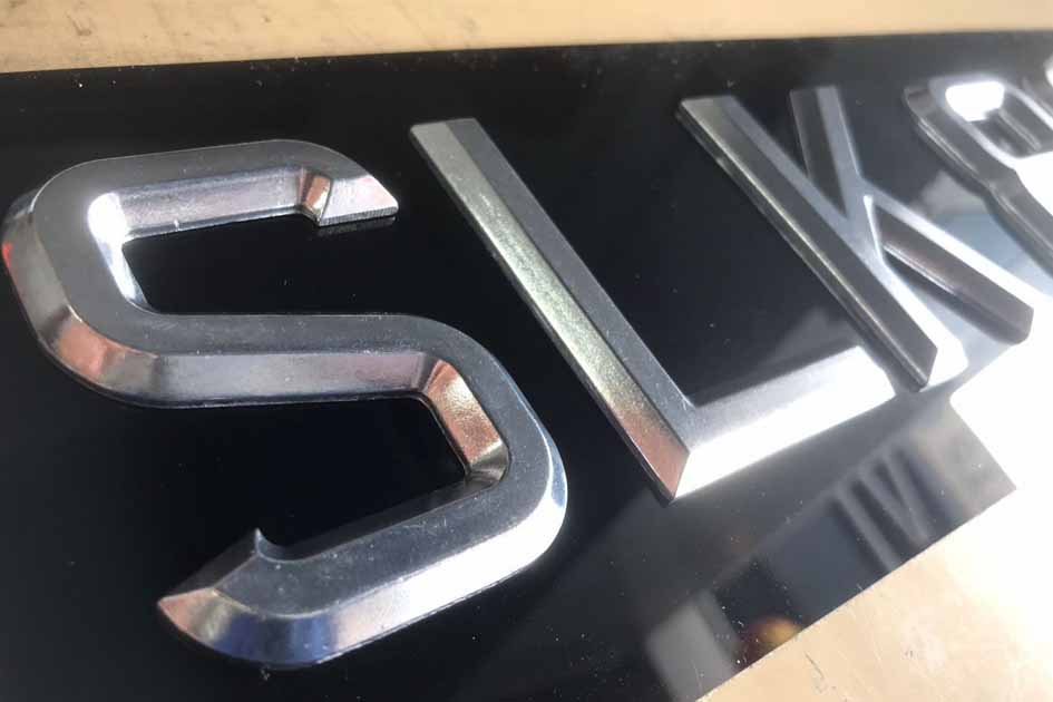 Chuan Heng 3D Chrome on Acrylic Black Plates Bodykits | Shop on Sgcarmart