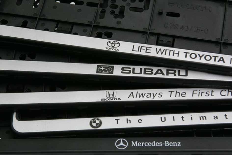 Chuan Heng Embossed Vehicle Plates with Standard Holders Bodykits ...